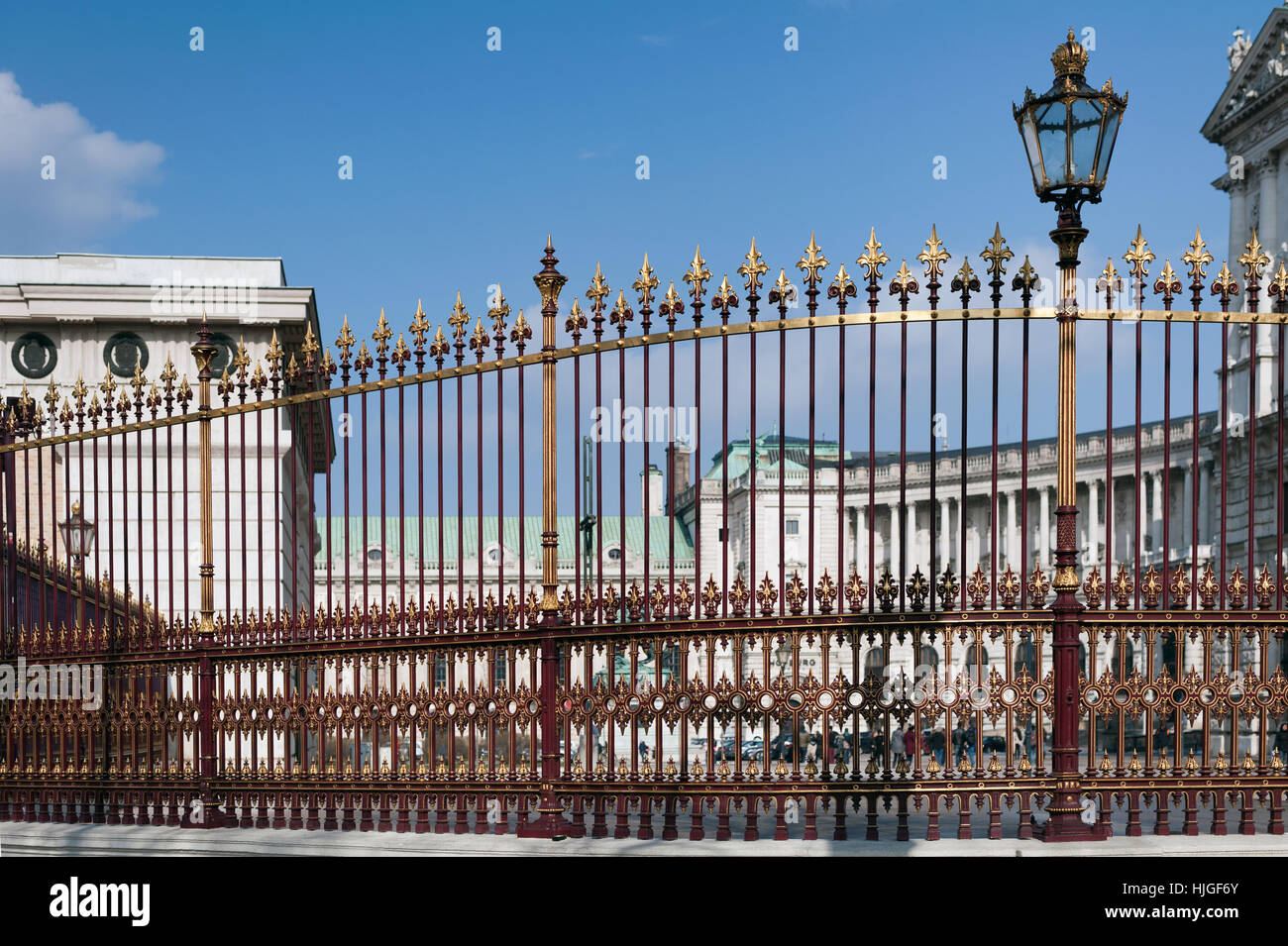 Iron fence hofburg vienna hi-res stock photography and images - Alamy