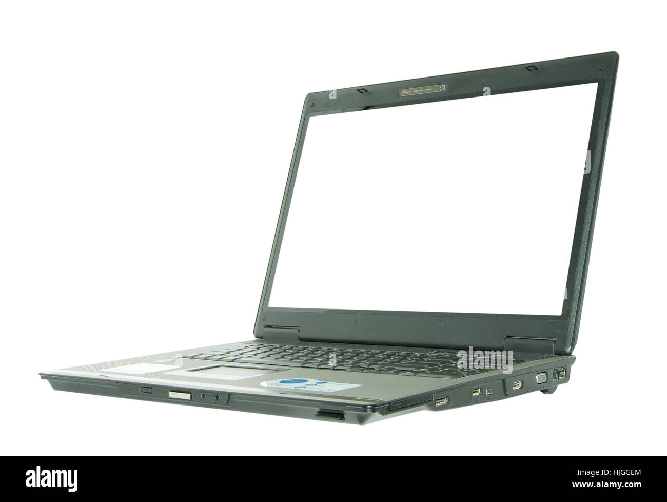 Notebook personal computer on white background Stock Photo - Alamy