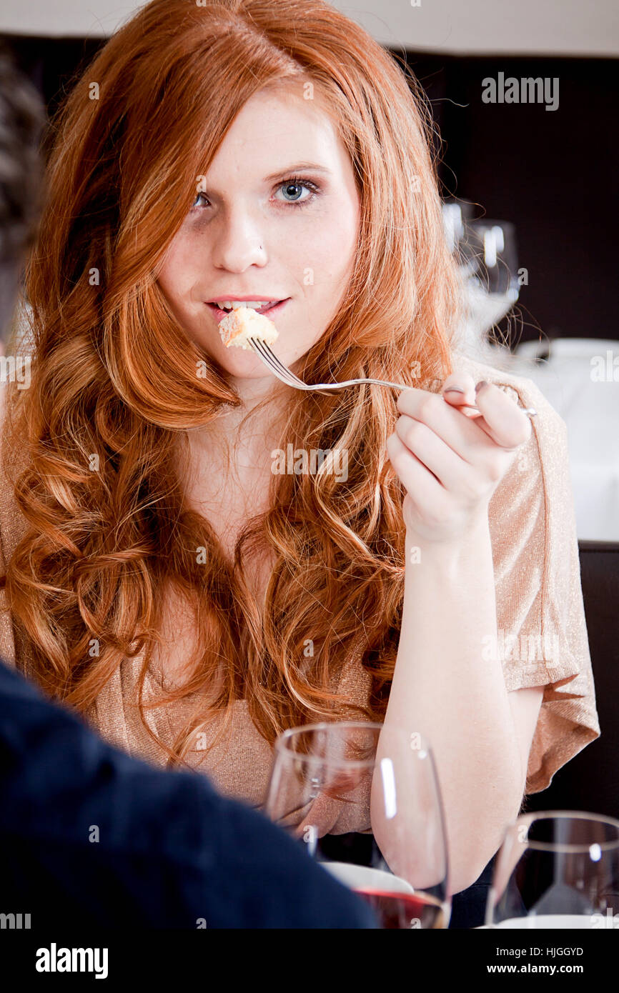 woman, restaurant, romanticism, local, food, dish, meal, supper, dinner, love Stock Photo - Alamy