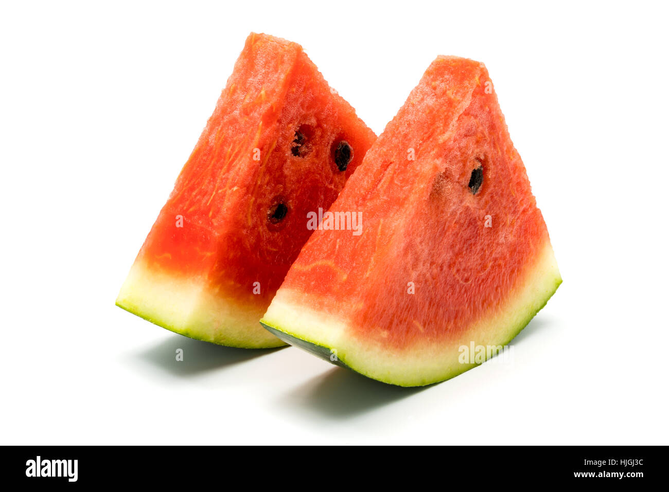 Fresh slice watermelon isolated on white background Stock Photo - Alamy