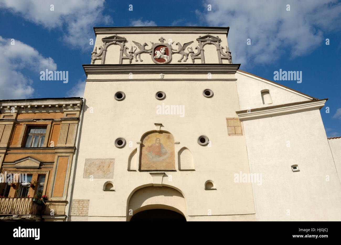 old town, lithuania, circular arc, blue, shine, shines, bright, lucent ...