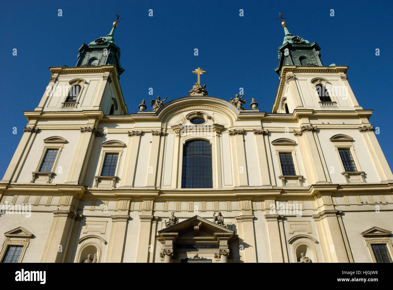 church, poland, warsaw, steeples, belfries, blue, church, heaven ...