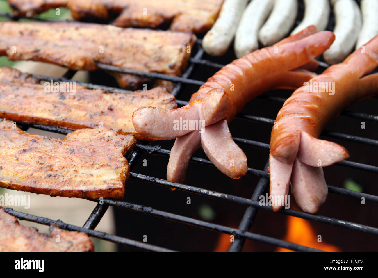 grill, barbecue, barbeque, meat, sausage, smoke, smoking, smokes, fume ...