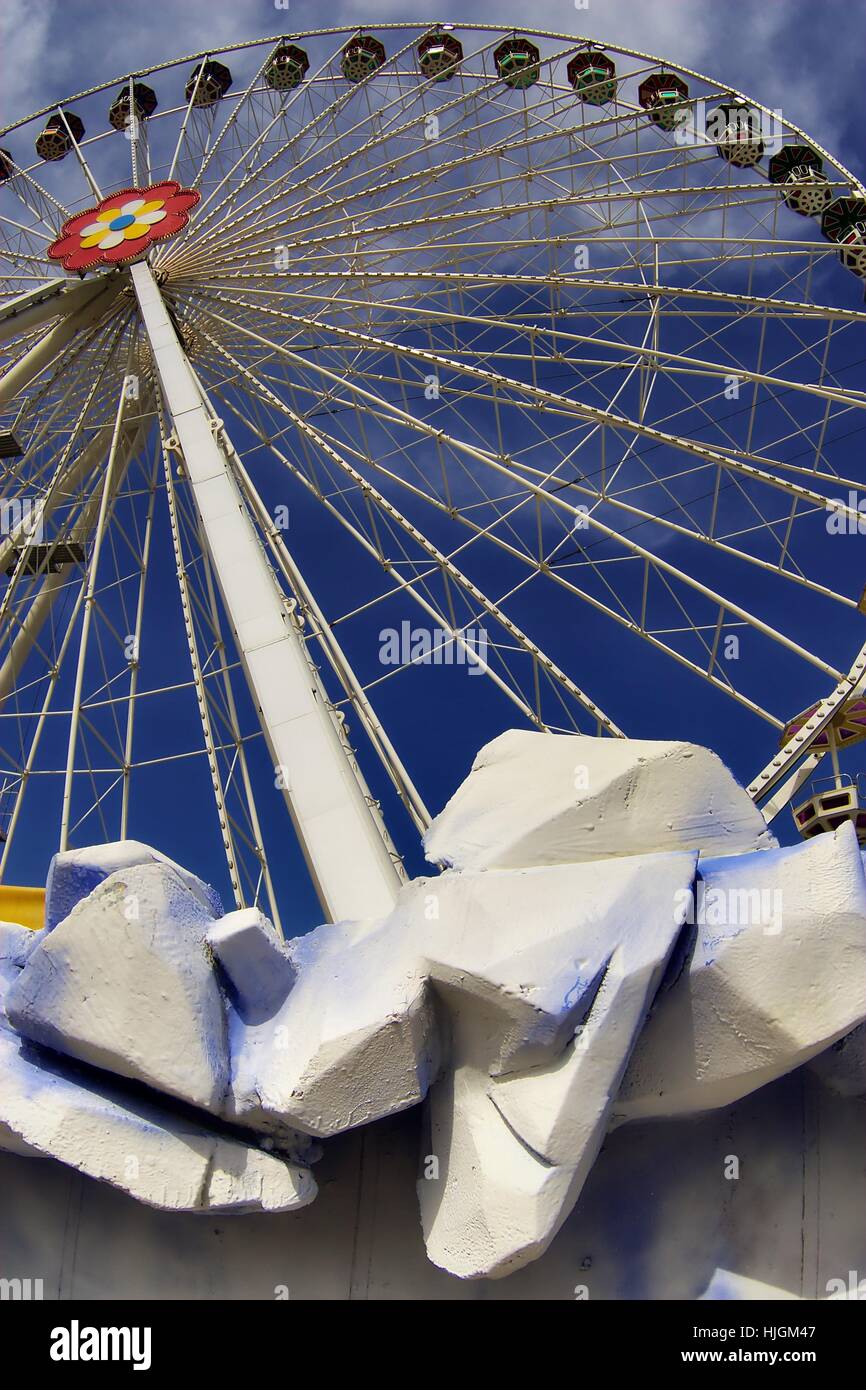 vienna, austria, wheel, ferris wheel, giant wheel, amusement park ...