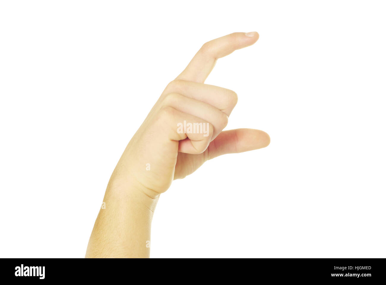 hand isolated on a white Stock Photo - Alamy
