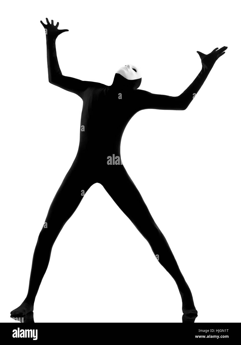 Mime mask silhouette hi-res stock photography and images - Alamy