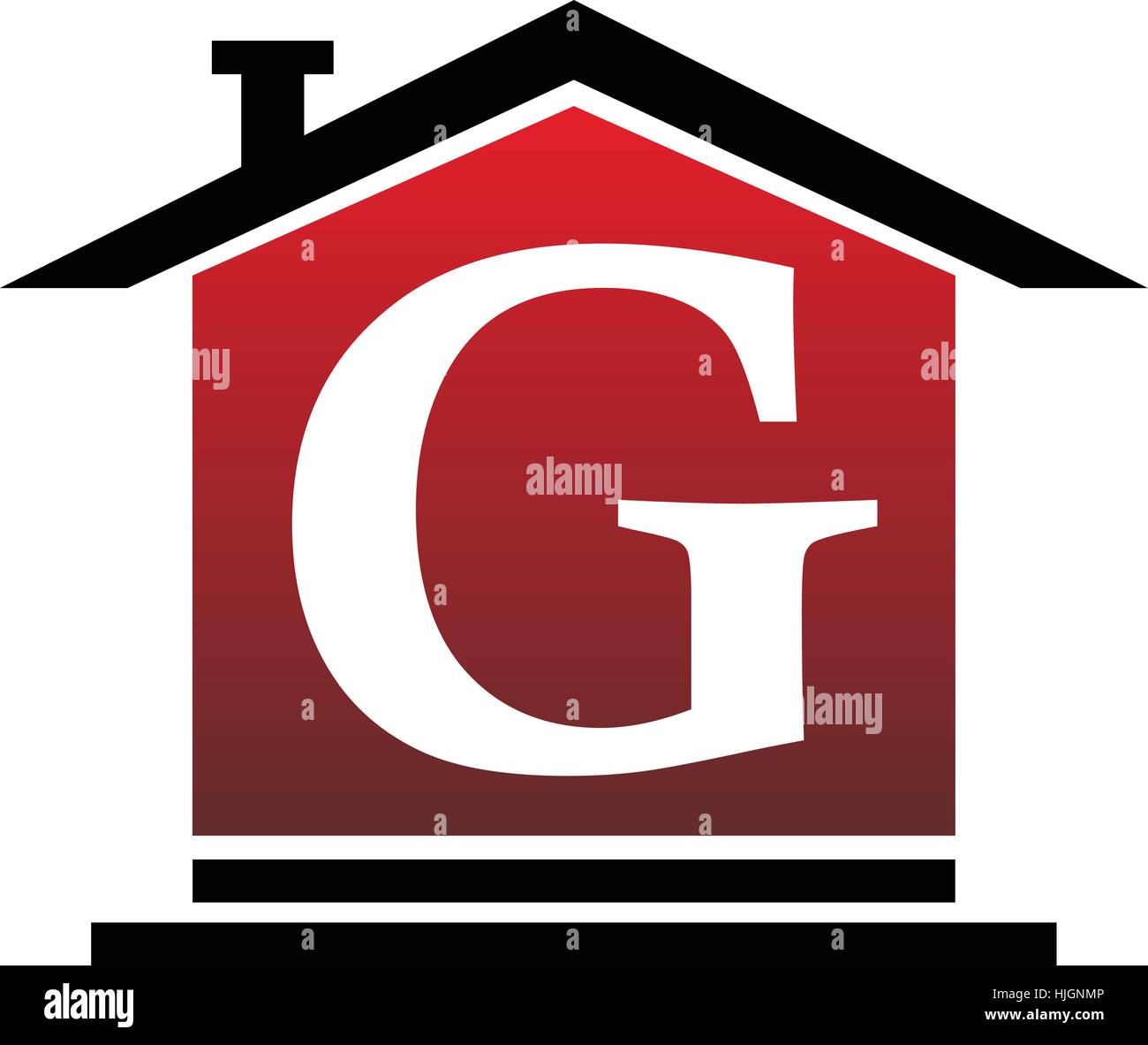 Letter g roof logo Stock Vector Images - Alamy
