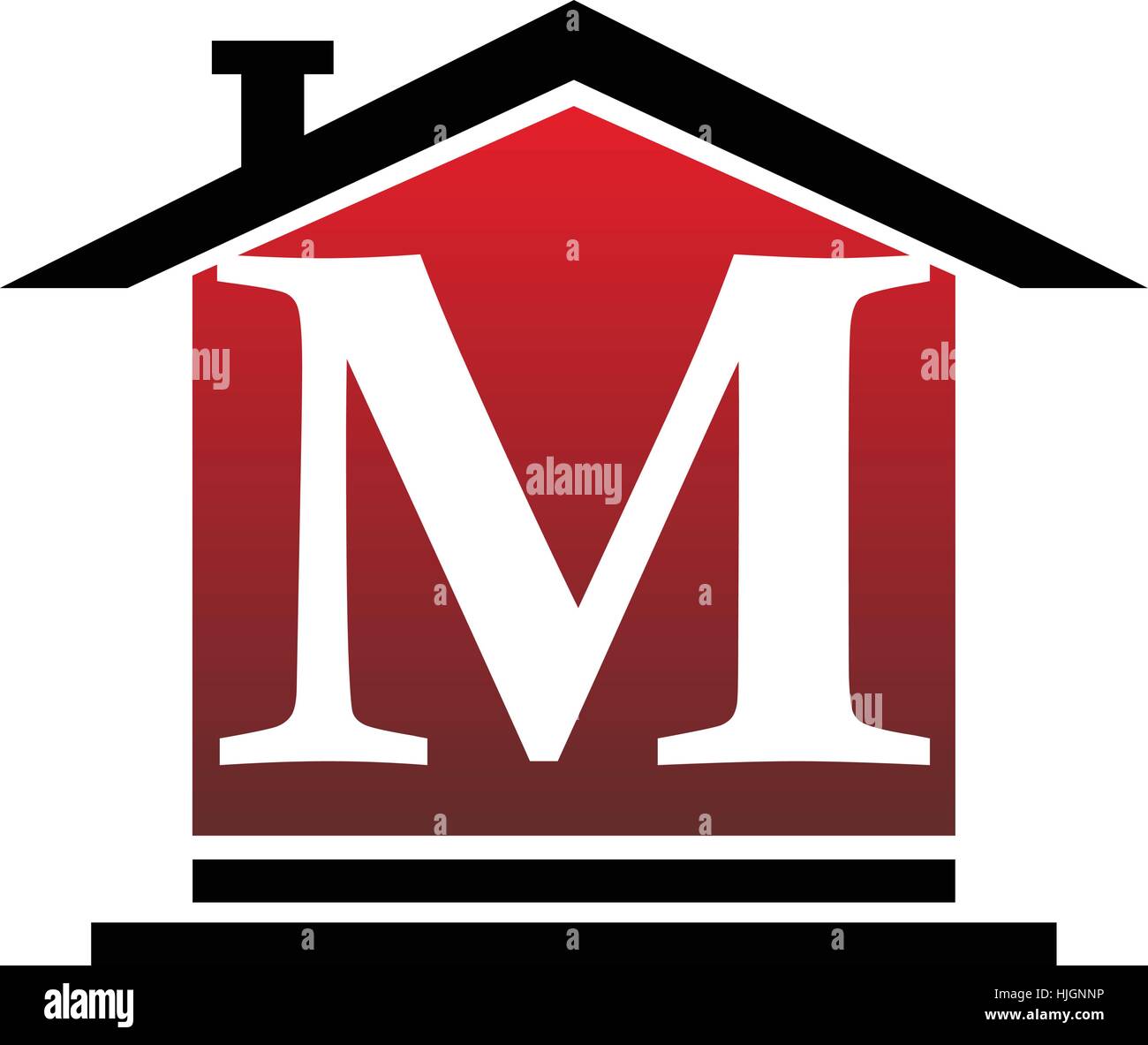 Real Estate Initial M Stock Vector Image & Art - Alamy