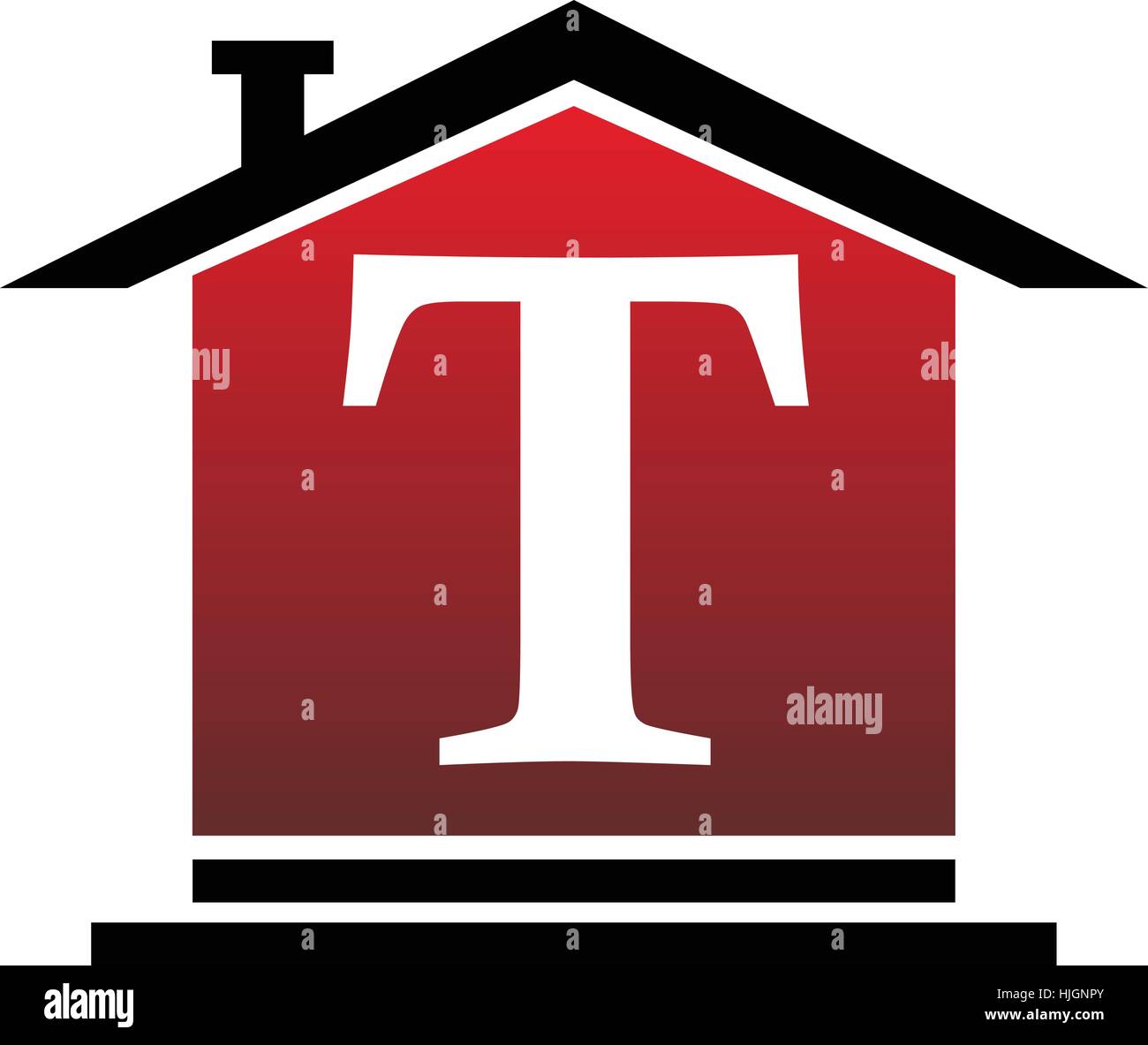 Real Estate Initial T Stock Vector Image & Art - Alamy