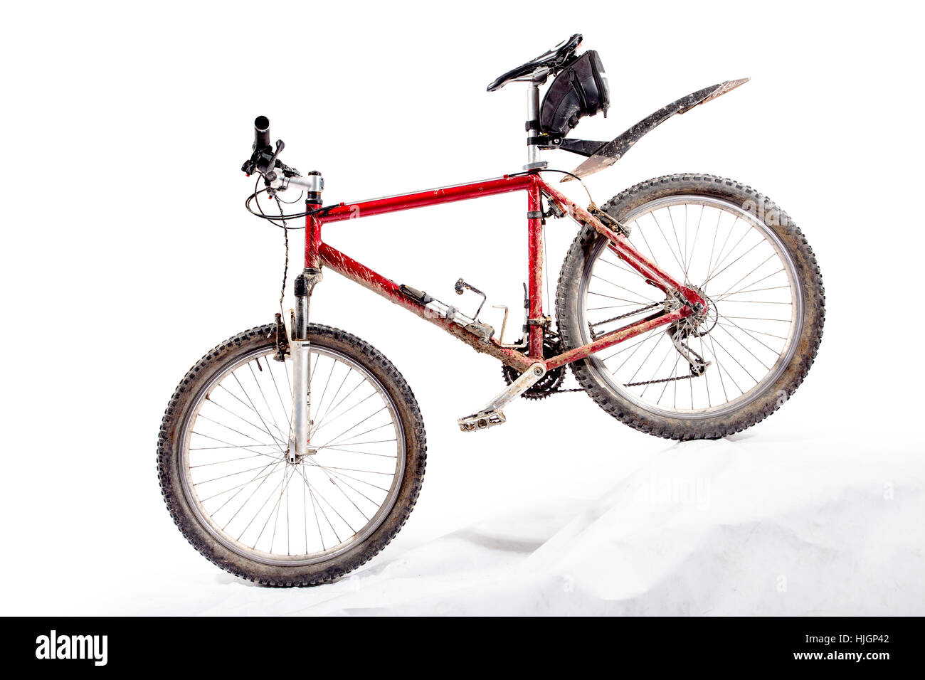 Red hardtail mountain bike in hi-res stock photography and images - Alamy