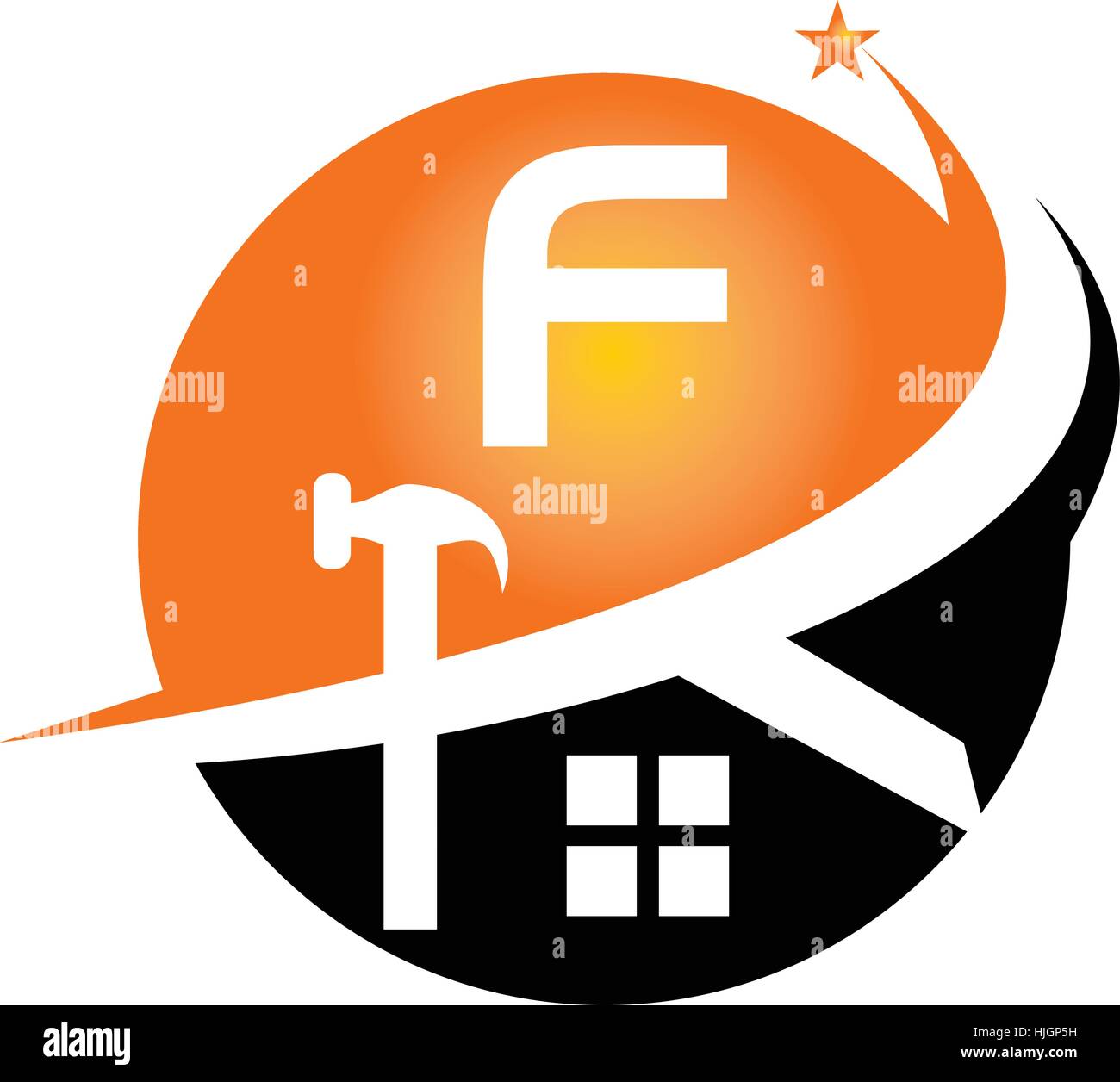 Restorations and Constructions Initial F Stock Vector Image & Art - Alamy