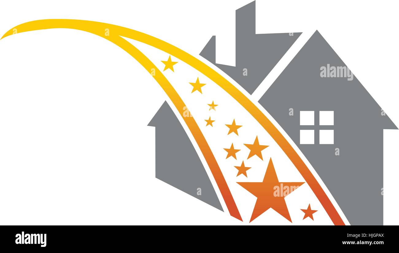 Star house Stock Vector Images - Alamy