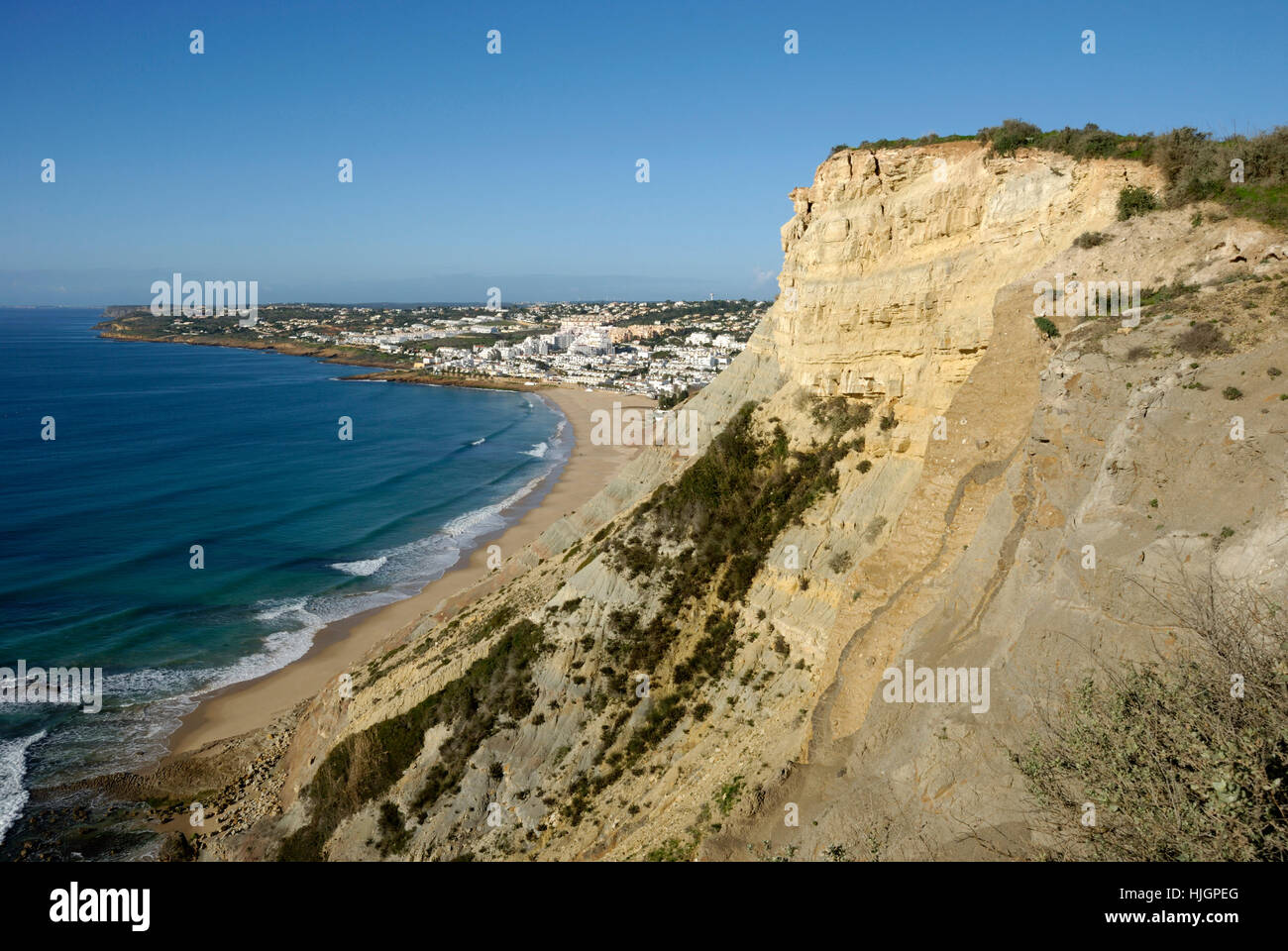 cliffs between lagos and luz Stock Photo - Alamy