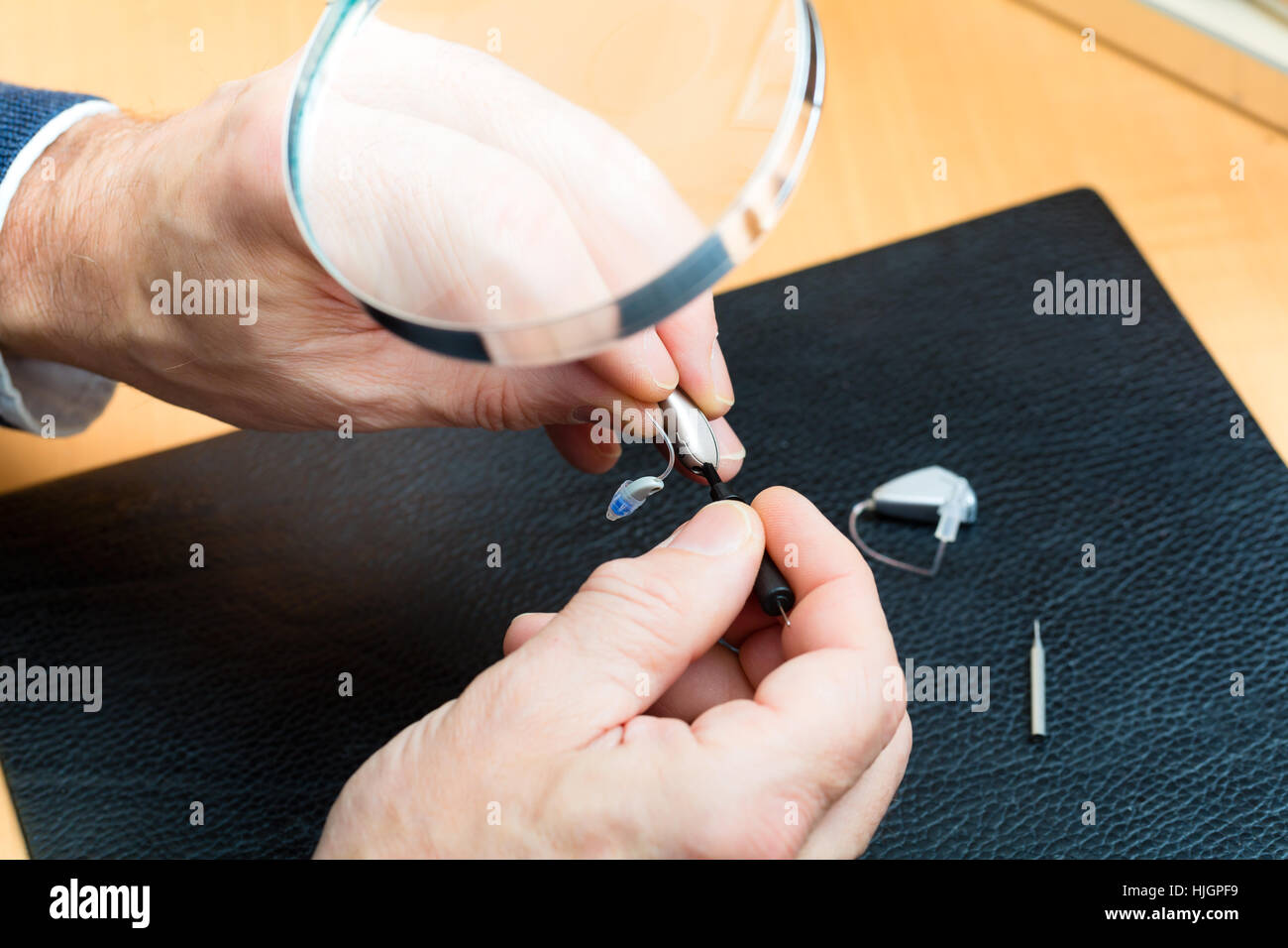 Hearing aid acousticians hi-res stock photography and images - Alamy