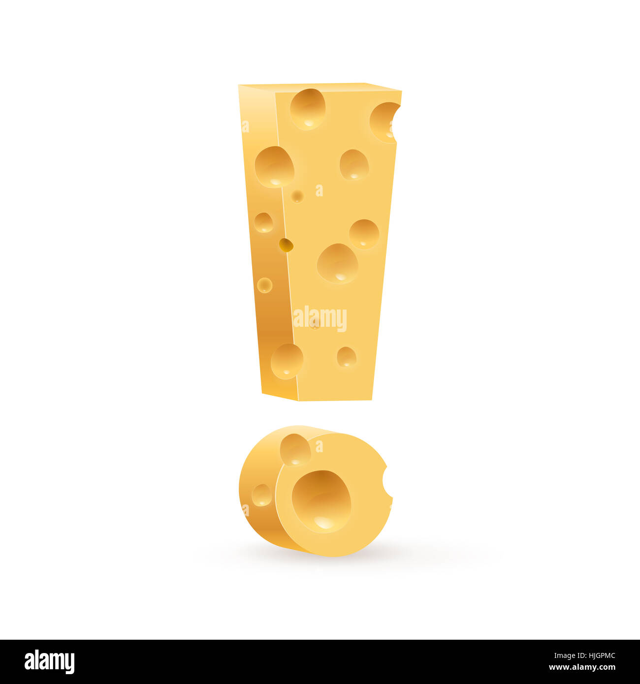 Exclamation sign. Illustration on white background for design Stock ...