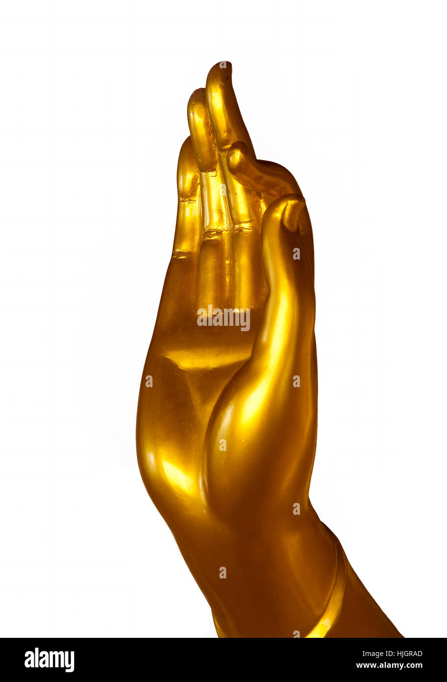 Buddha's hand on a white background Stock Photo - Alamy
