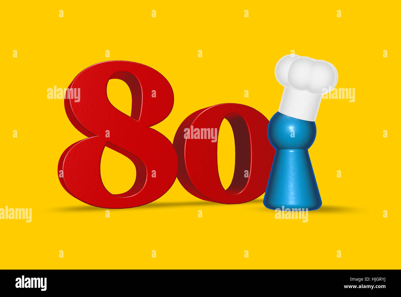 cook and number eighty Stock Photo - Alamy