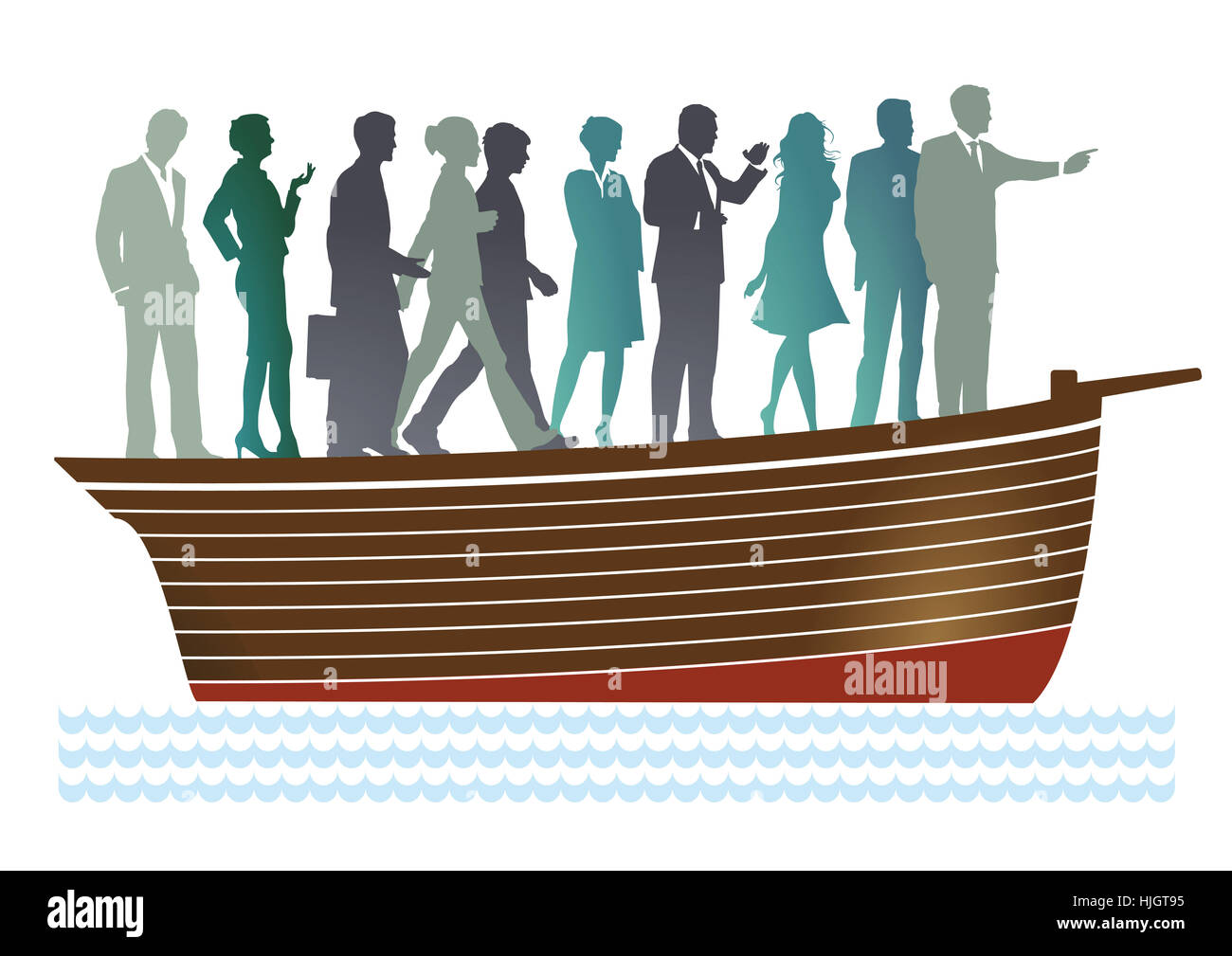 Human boat Cut Out Stock Images & Pictures - Alamy