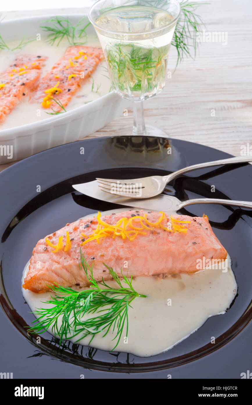 plate, grilled, food, dish, meal, lunch, salmon, vine, grape vine ...