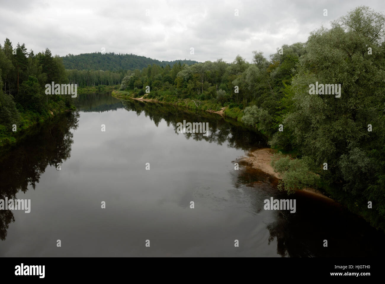 latvia, scenery, countryside, nature, forest, river, water, tree, trees ...