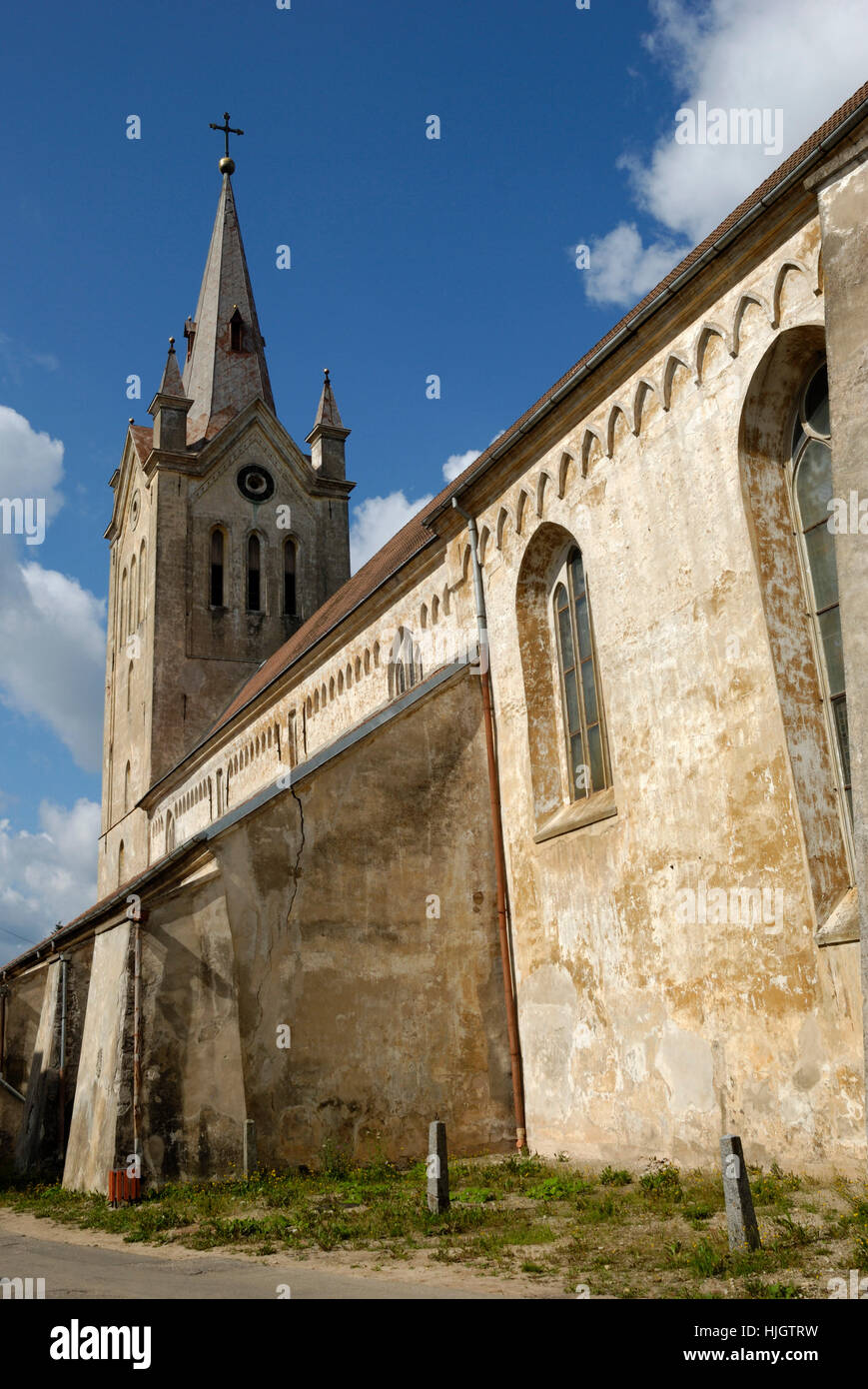 st. john's church in cesis Stock Photo - Alamy