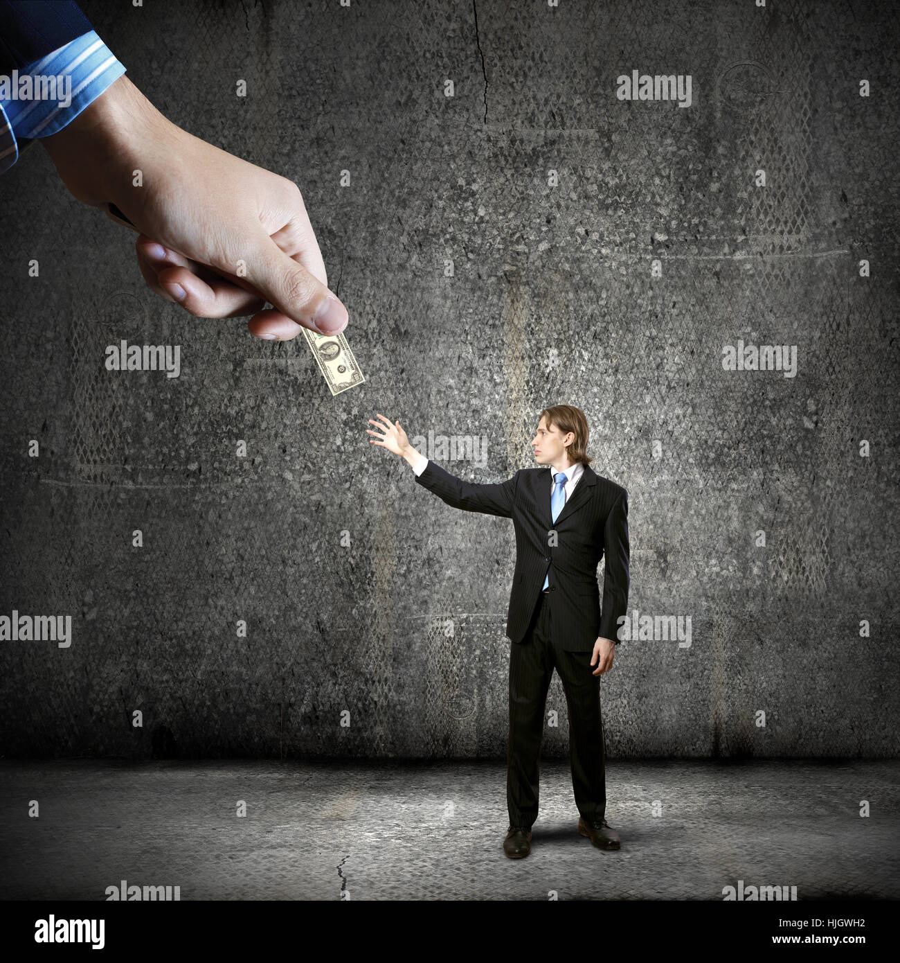 Human hand giving money hi-res stock photography and images - Alamy
