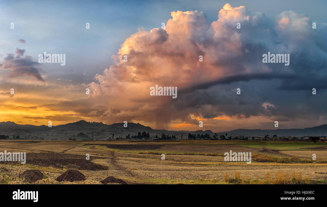 mountains, sunset, cloud, dusk, landscape, scenery, countryside, nature ...