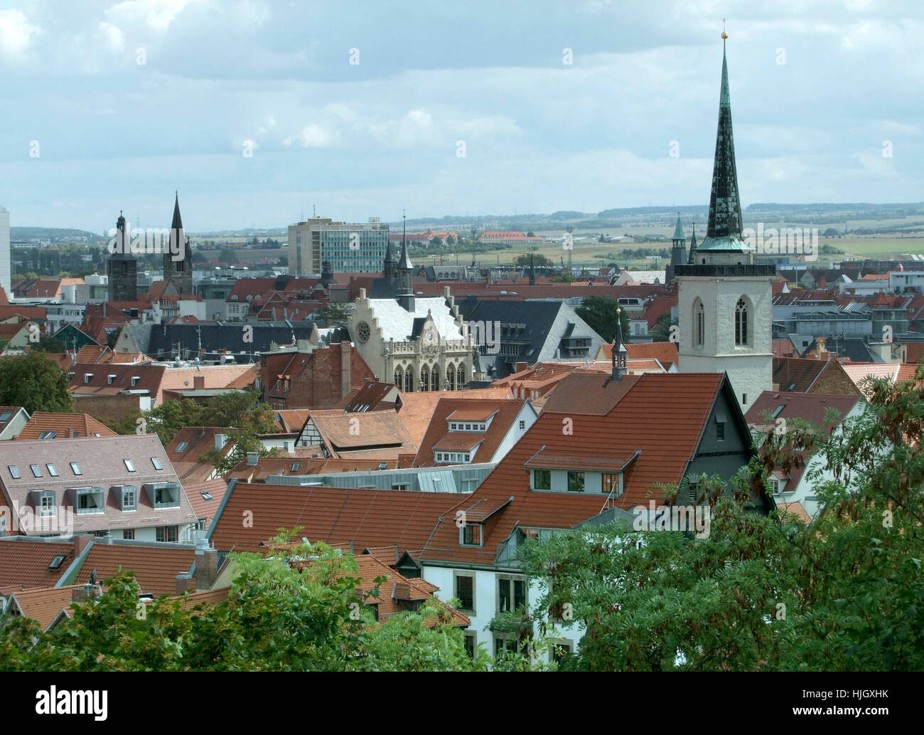 aerial view around Weimar, a city in Thuringia (Germany Stock Photo - Alamy