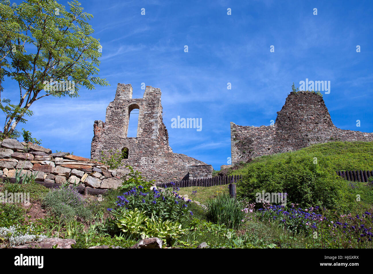 stronghold, stone, wall, ruins, castle, landscape, scenery, countryside ...
