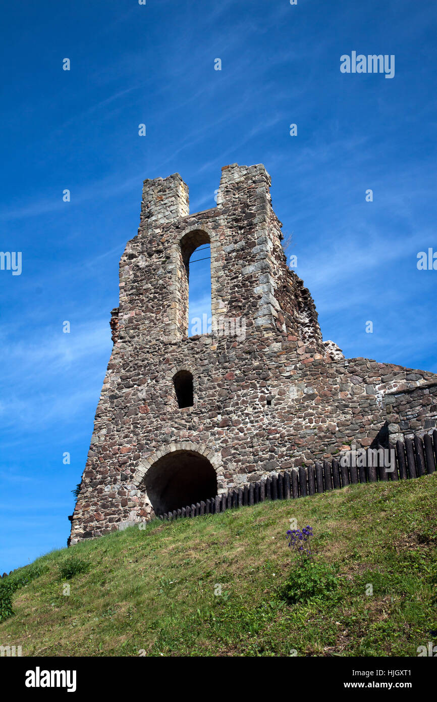 stronghold, stone, wall, ruins, castle, landscape, scenery, countryside ...