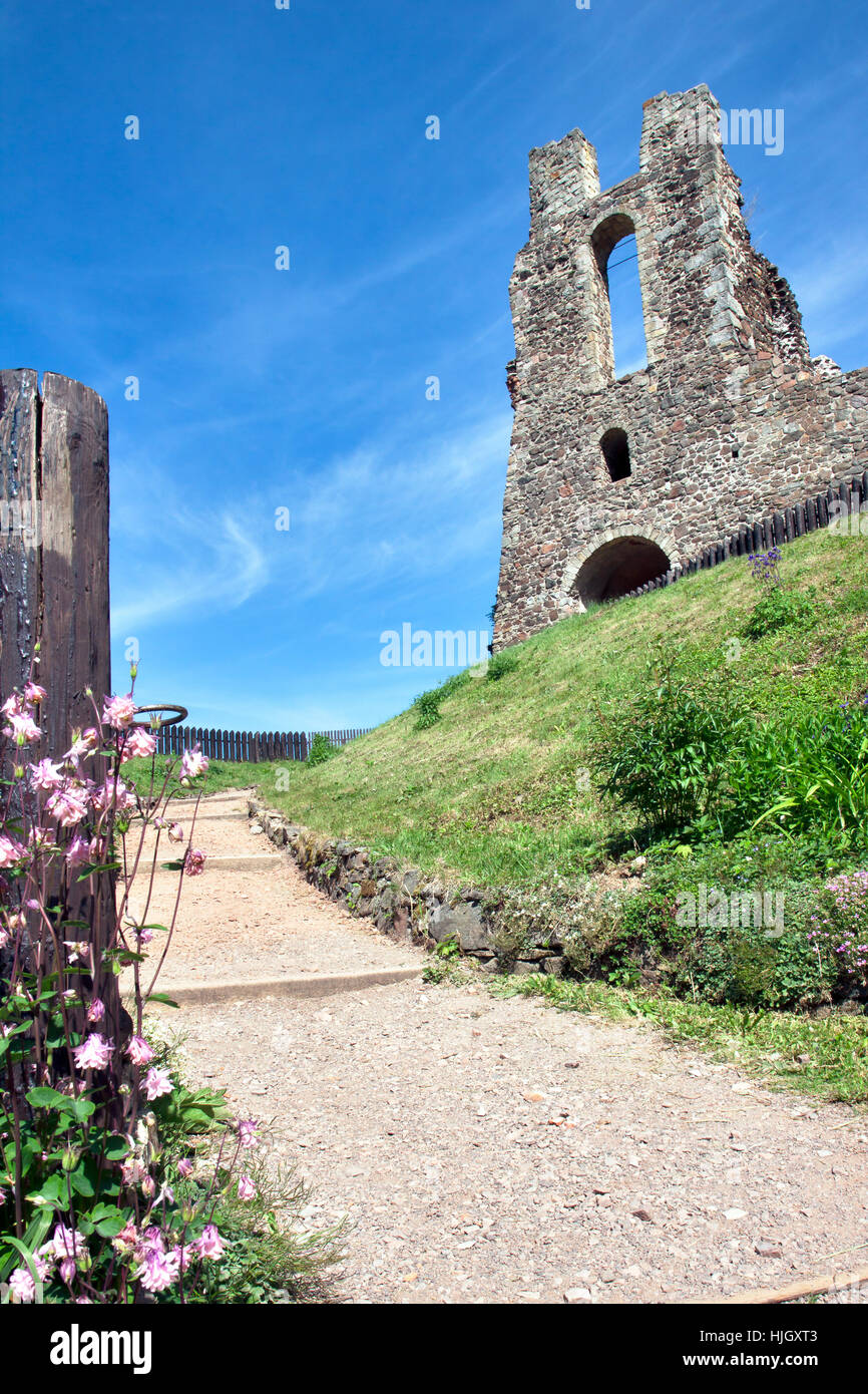 stronghold, stone, wall, ruins, castle, landscape, scenery, countryside ...