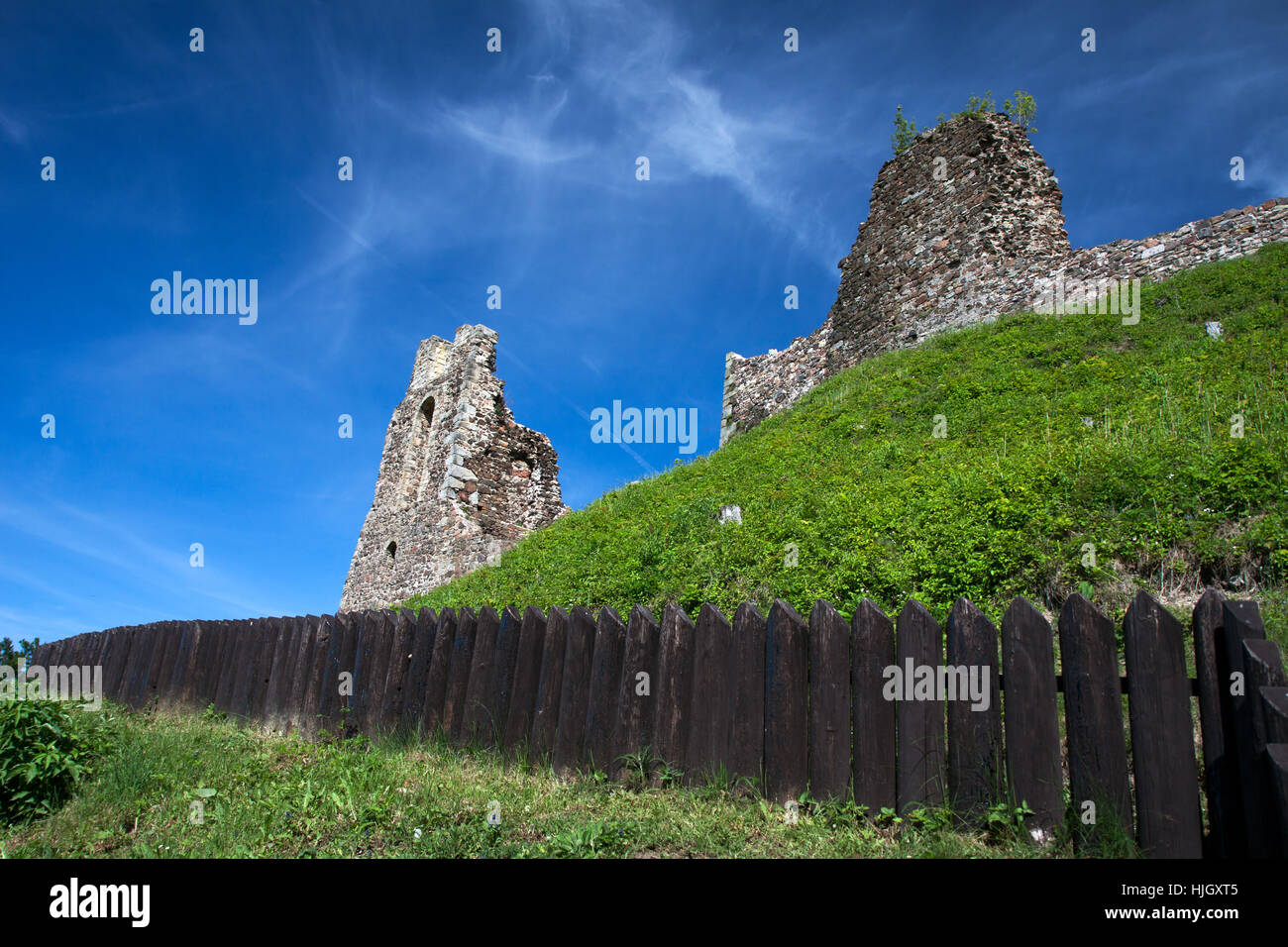stronghold, stone, wall, ruins, castle, landscape, scenery, countryside ...