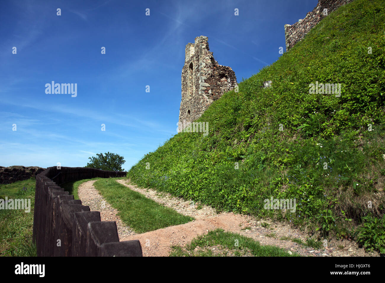 stronghold, stone, wall, ruins, castle, landscape, scenery, countryside ...