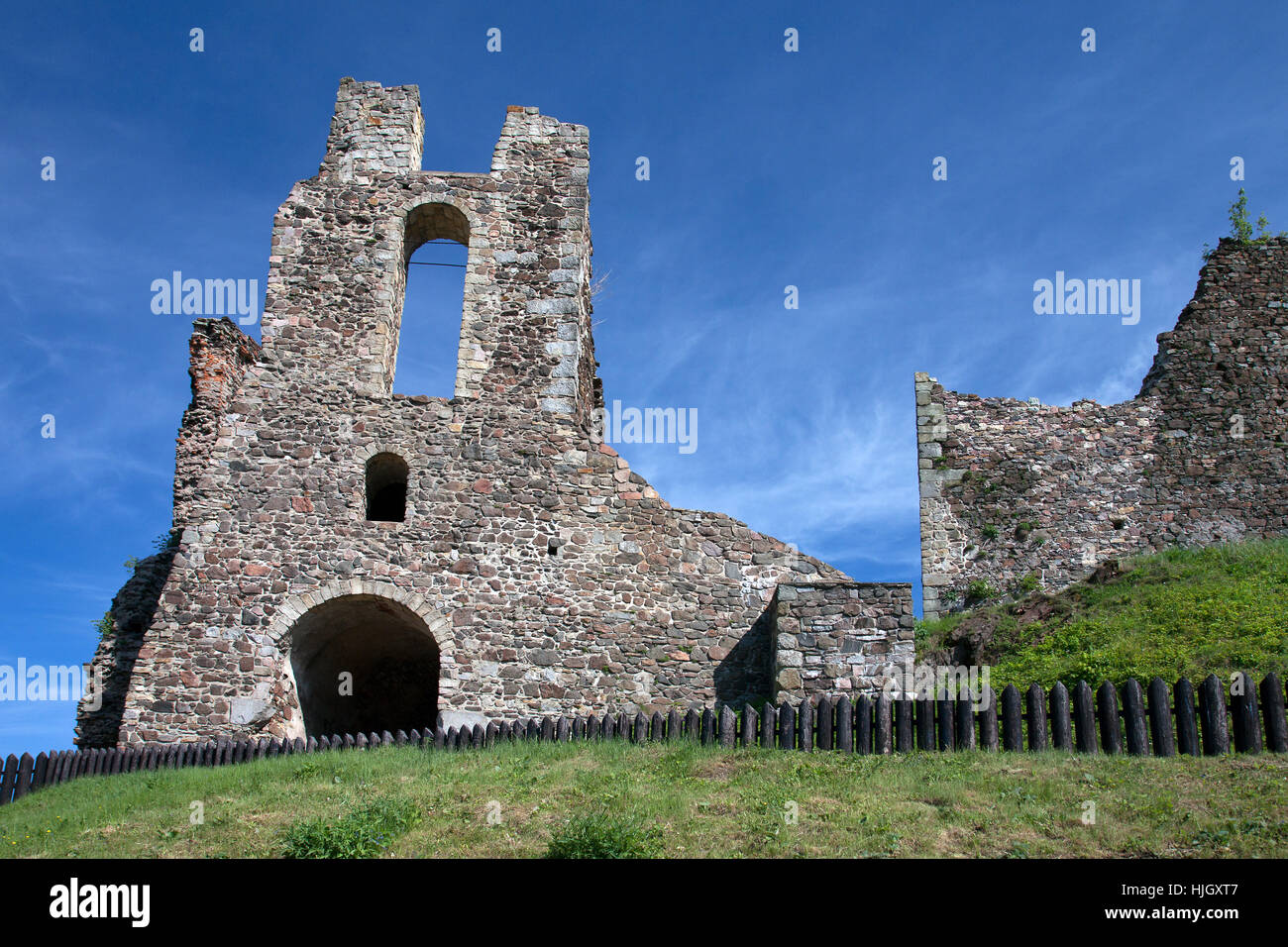 stronghold, stone, wall, ruins, castle, landscape, scenery, countryside ...