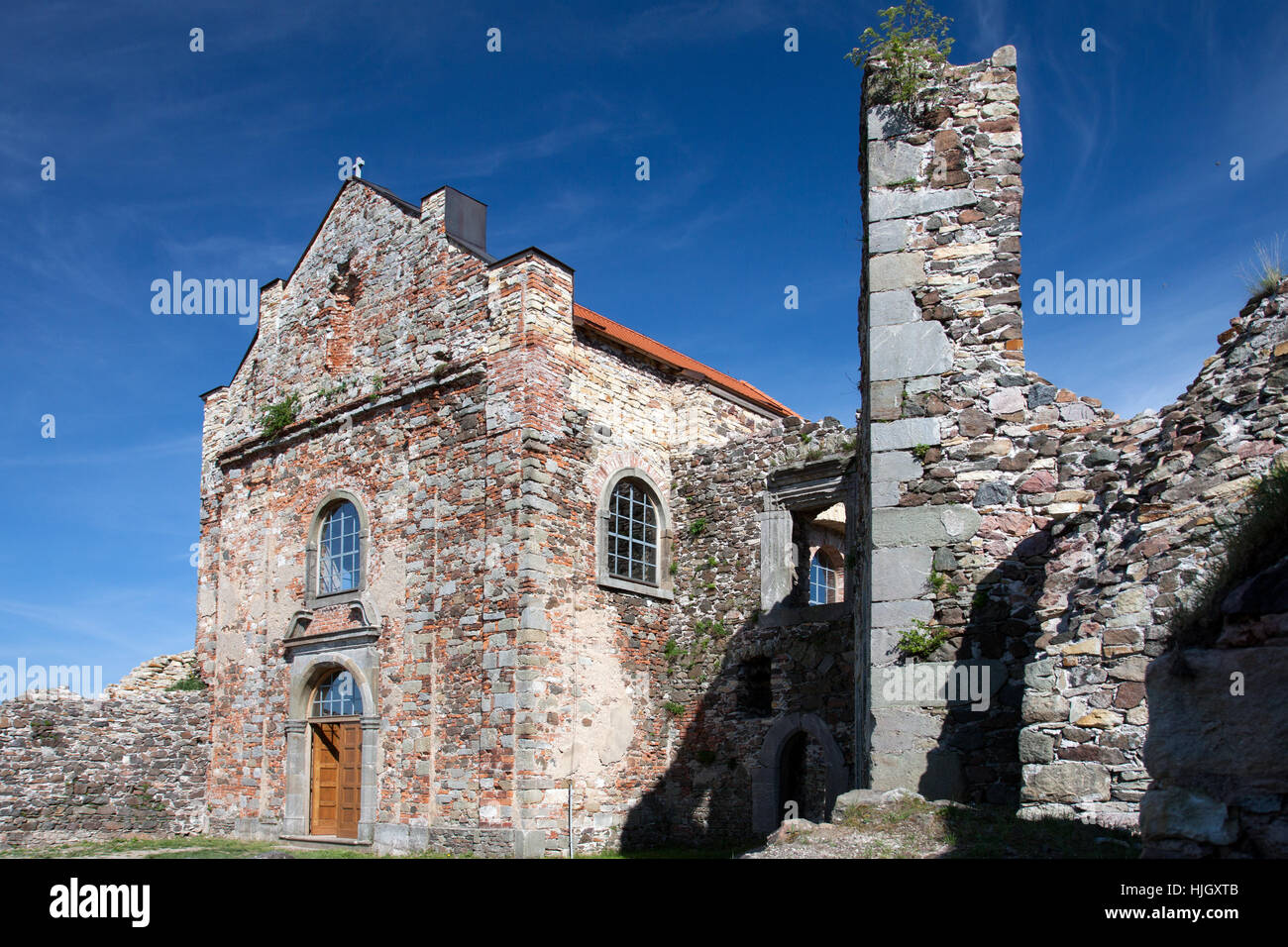 church, stronghold, stone, wall, castle, landscape, scenery ...