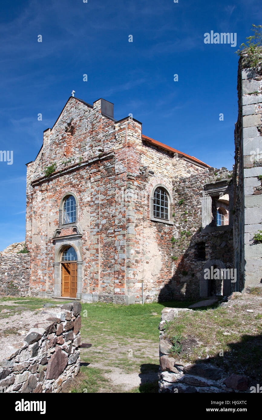 church, stronghold, stone, wall, castle, landscape, scenery ...