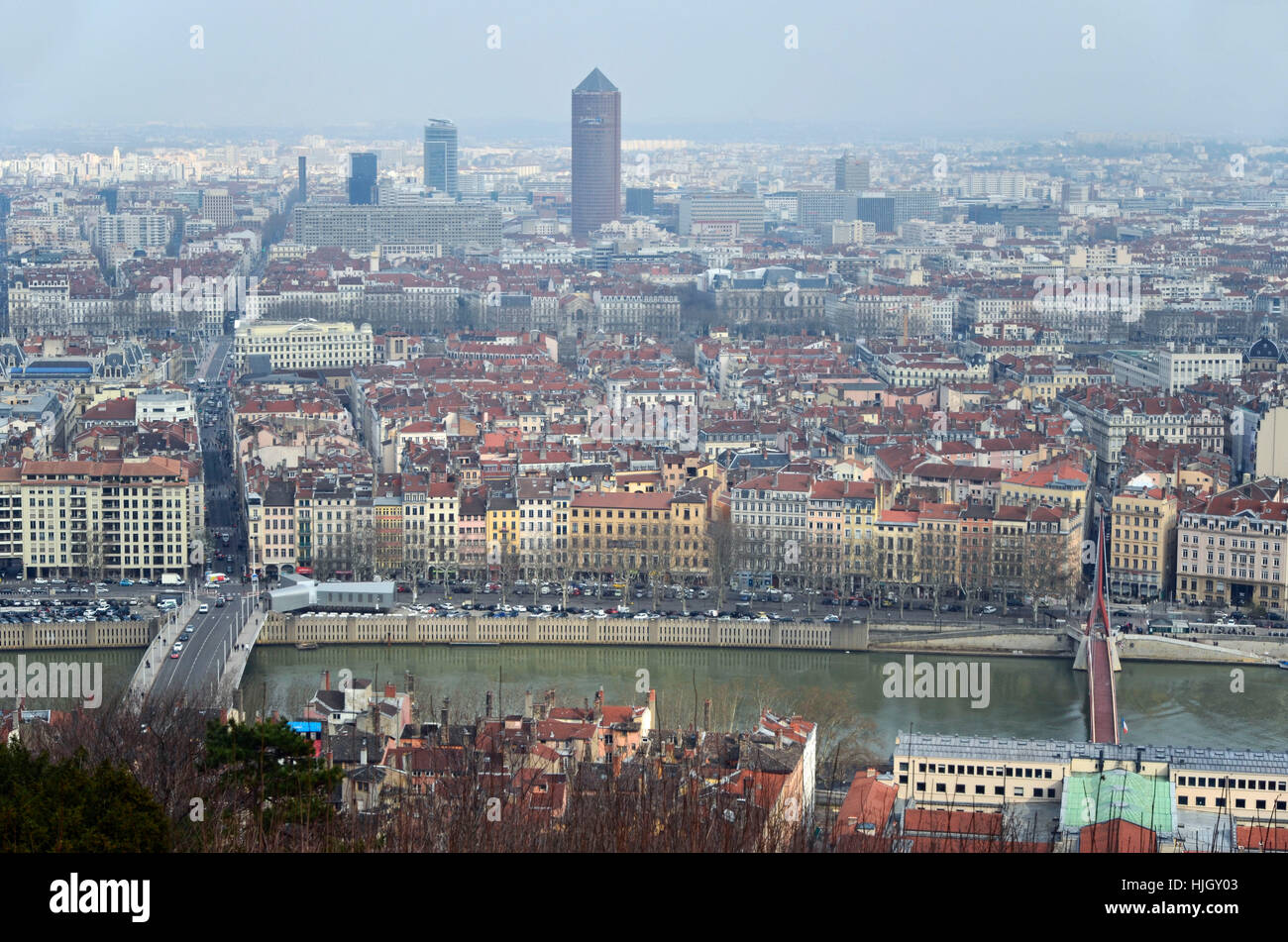 cityscape of lyon Stock Photo - Alamy