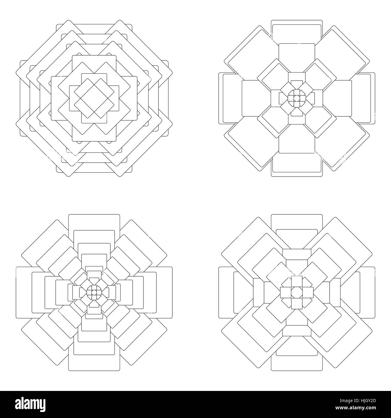 vintage, silhouette, ornamental, pattern, mosaics, mosaic, rectangle ...