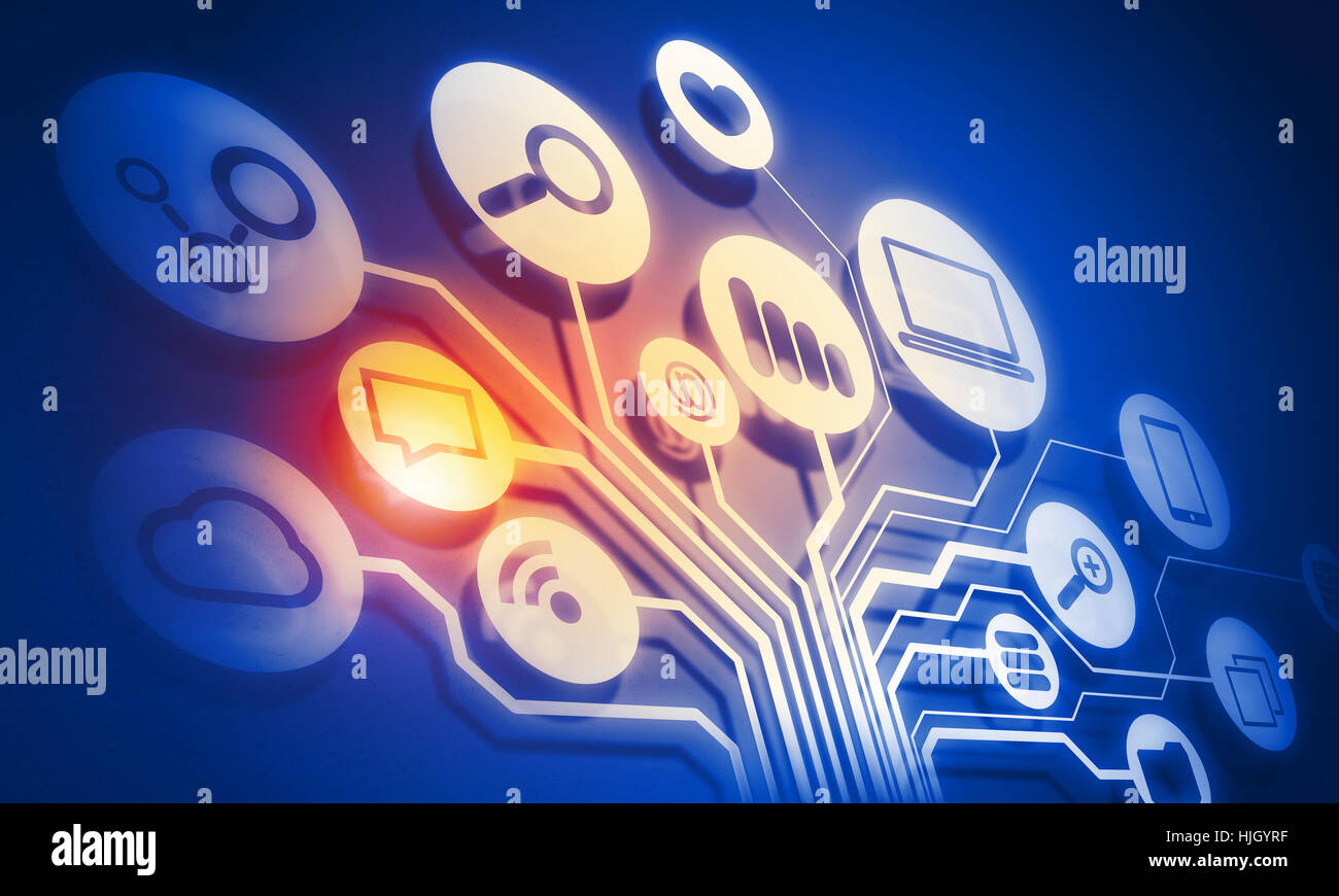 Networking digital image hi-res stock photography and images - Alamy