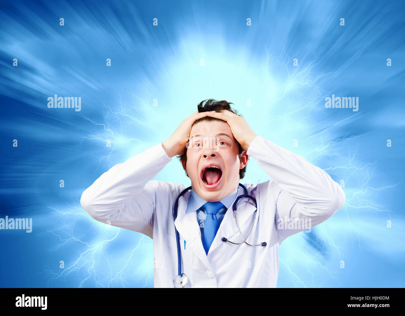 Image handsome screaming young hi-res stock photography and images - Alamy