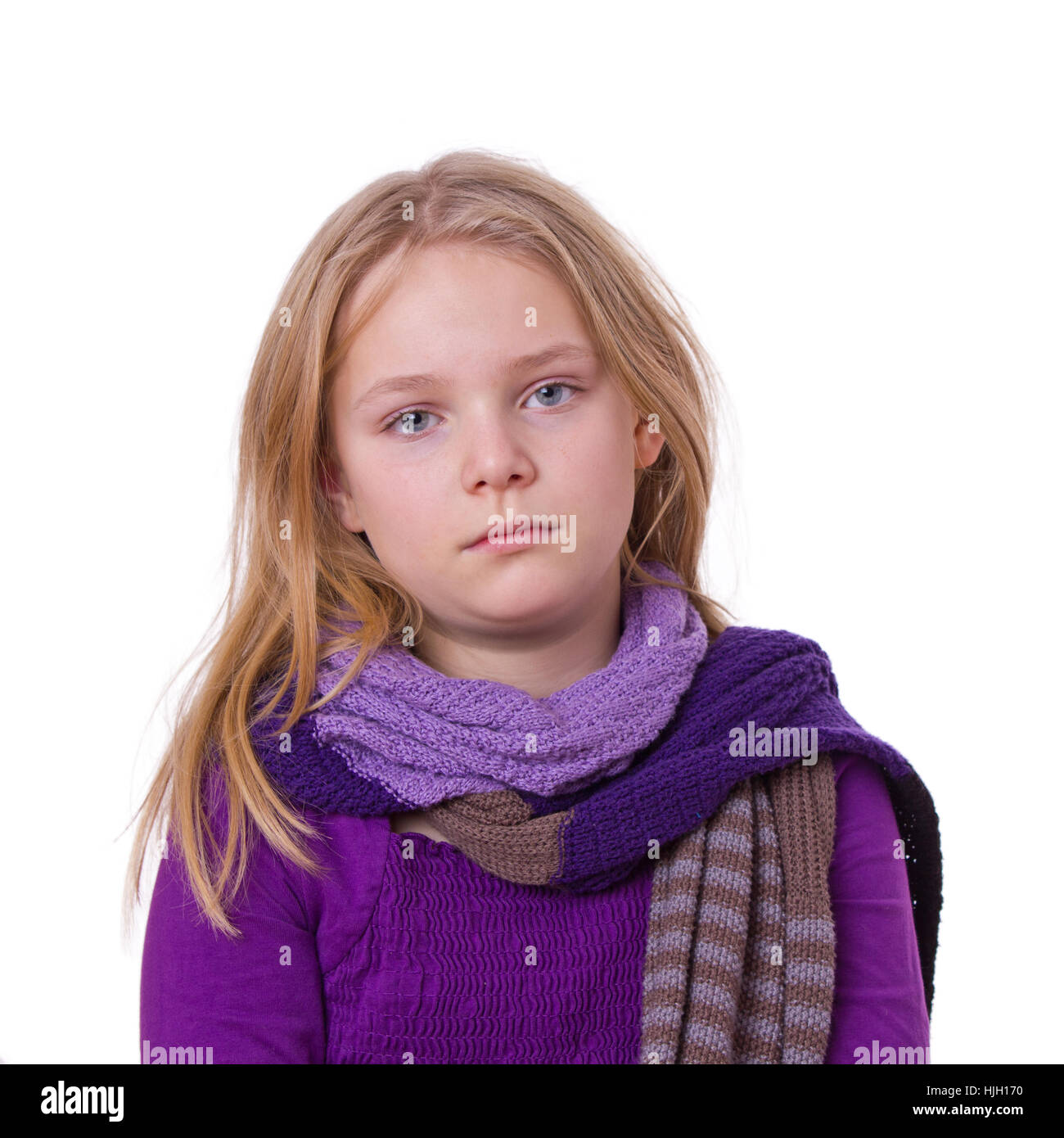 violet,scarf,childhood,sick,ill,white,girl,girls,cold,long hair,blond ...