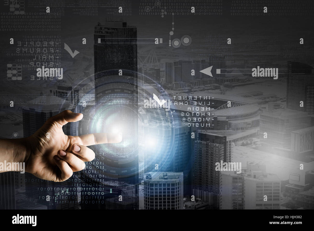 High tech touch screen technology hi-res stock photography and images ...