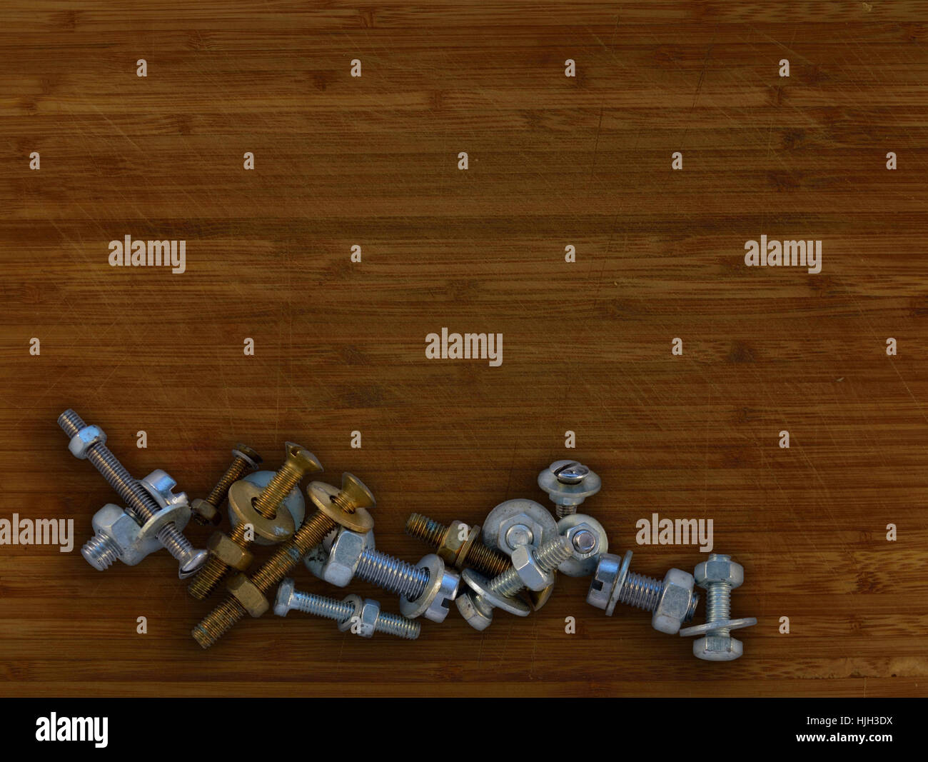 wood, screws, confusion, mess, canvas, nuts, old, wood, screws ...