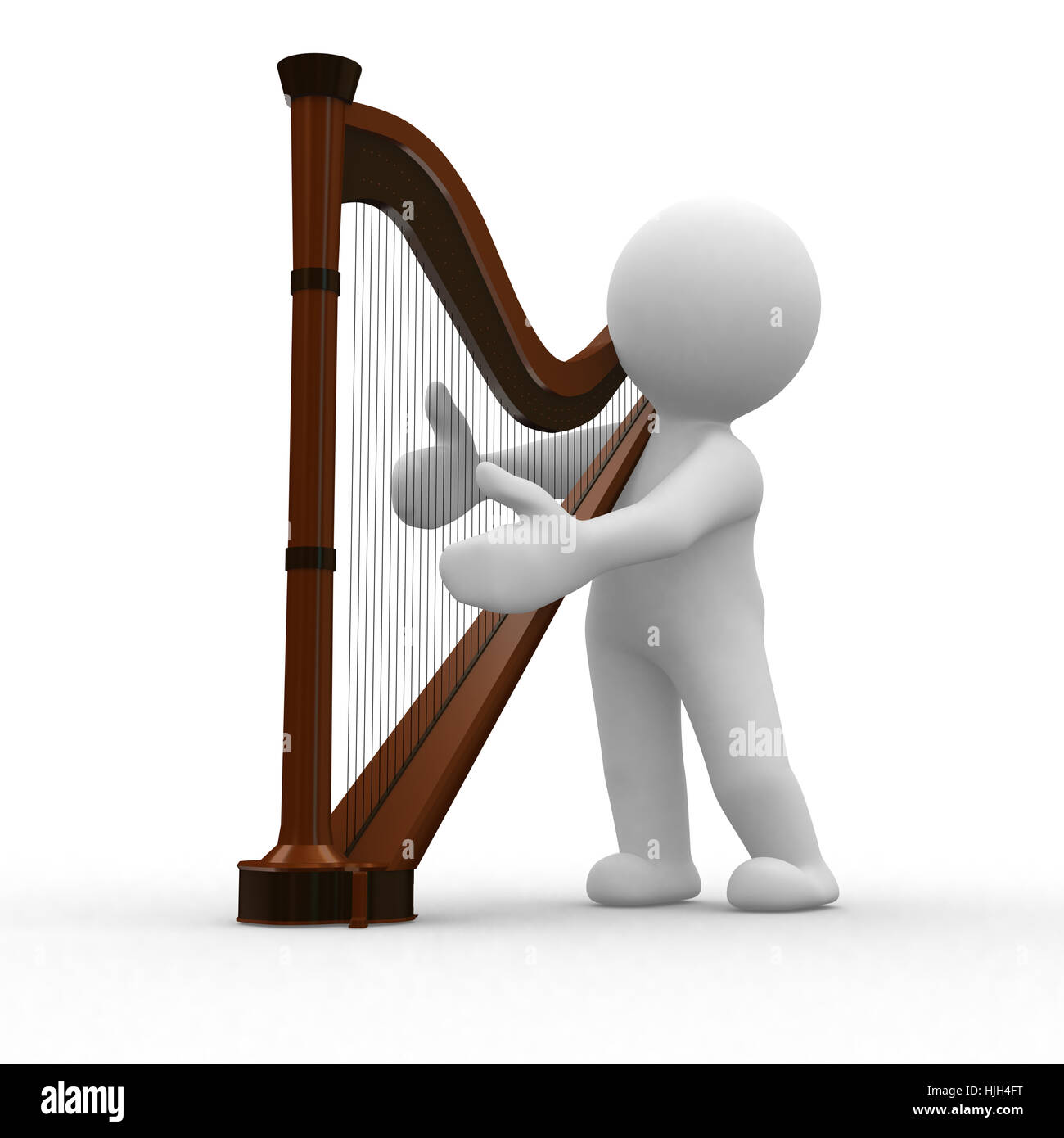 Harp played hi-res stock photography and images - Alamy