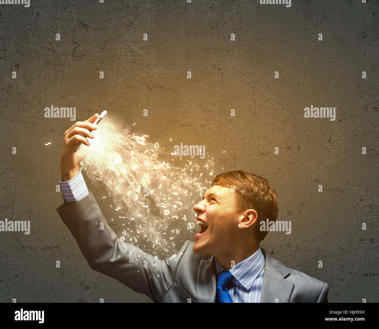 Furiously shouting hi-res stock photography and images - Alamy