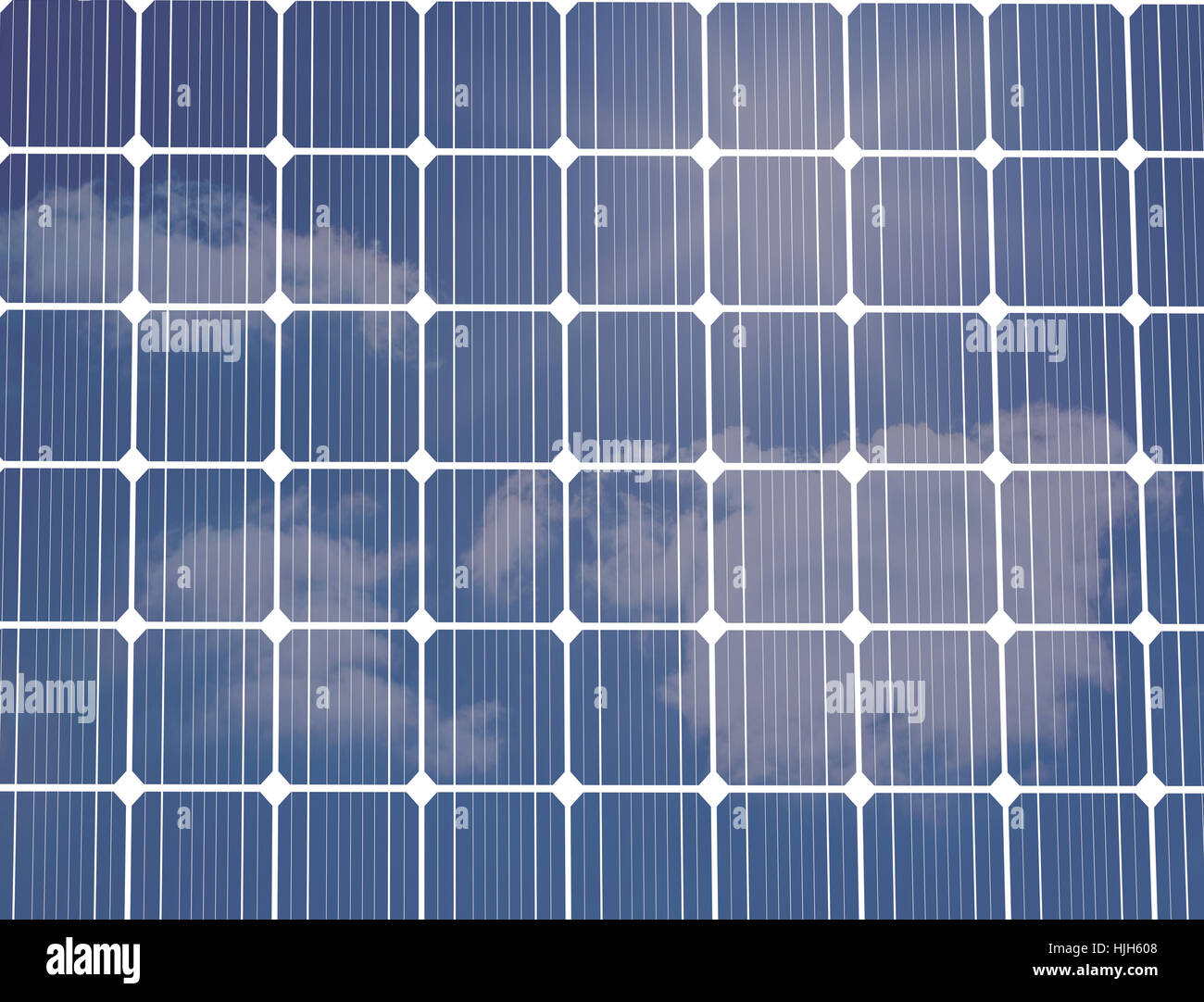 Solar panel clouds reflected hi-res stock photography and images - Alamy