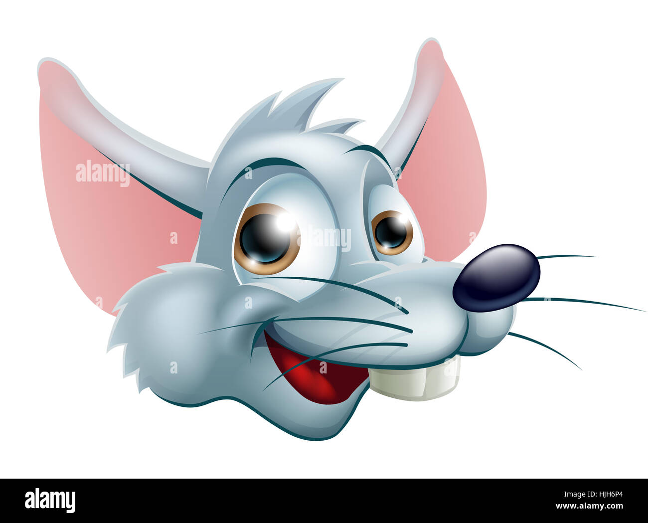 Happy Cartoon Rat Standing Smiling High Resolution Stock Photography ...