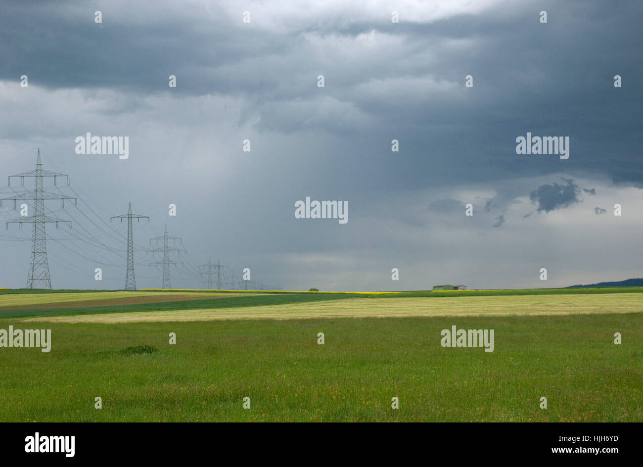thunder-storm, thunderstorm, thundreous, uncanny, high tension, power ...