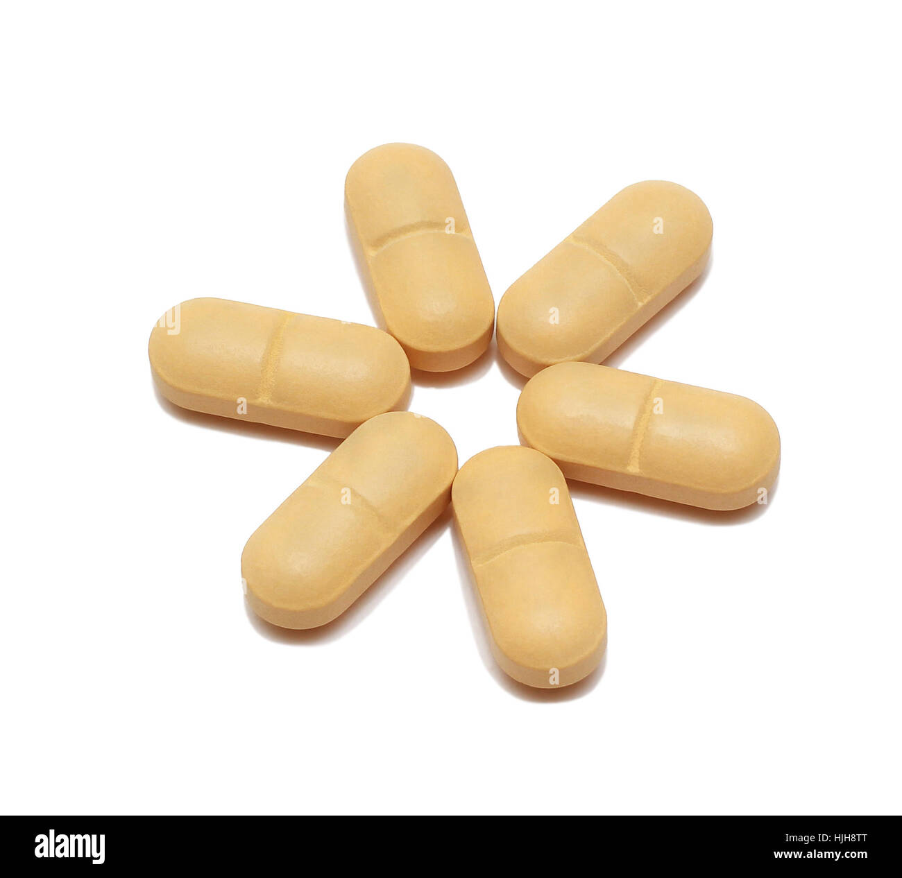 Medical pill group of objects isolated on white background Stock Photo ...