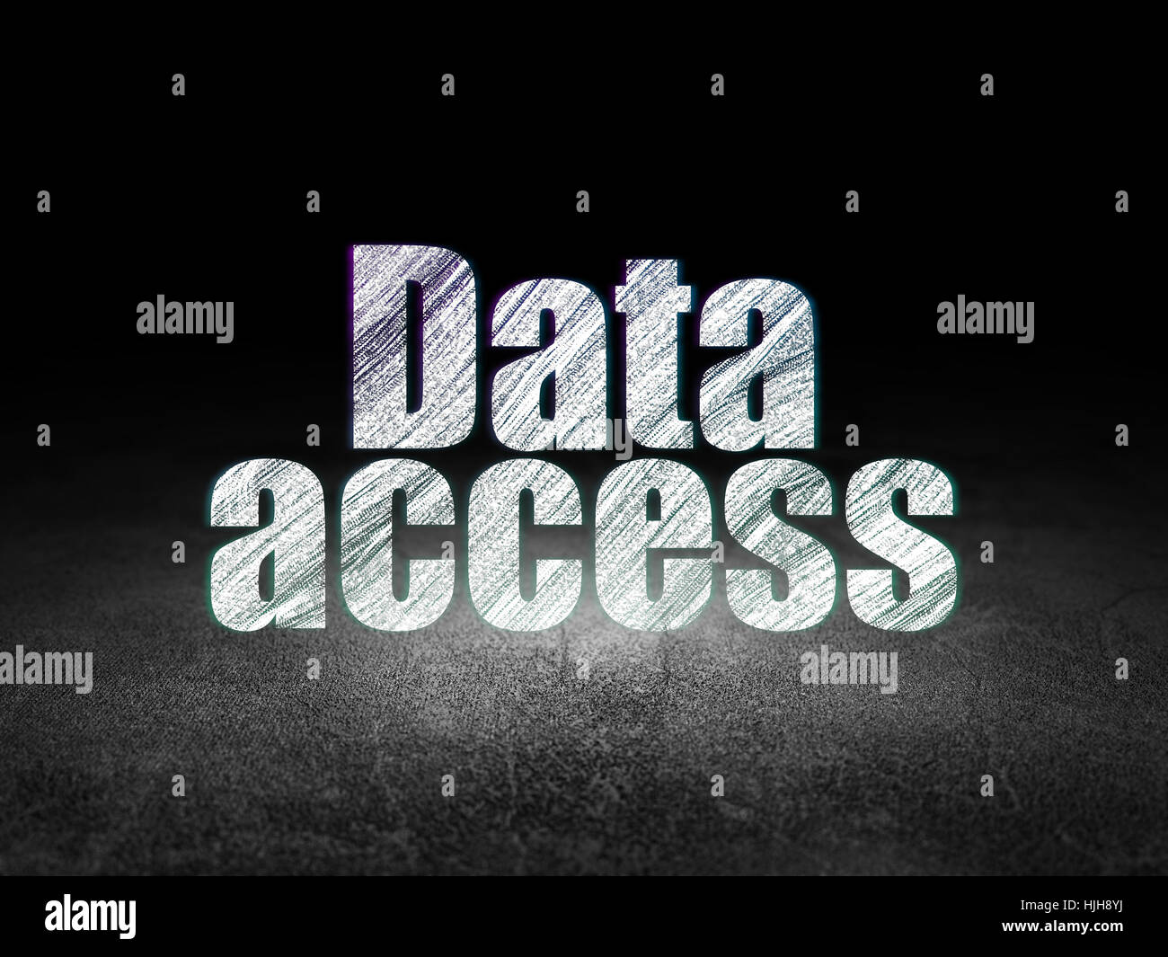 Information concept: Data Access in grunge dark room Stock Photo - Alamy